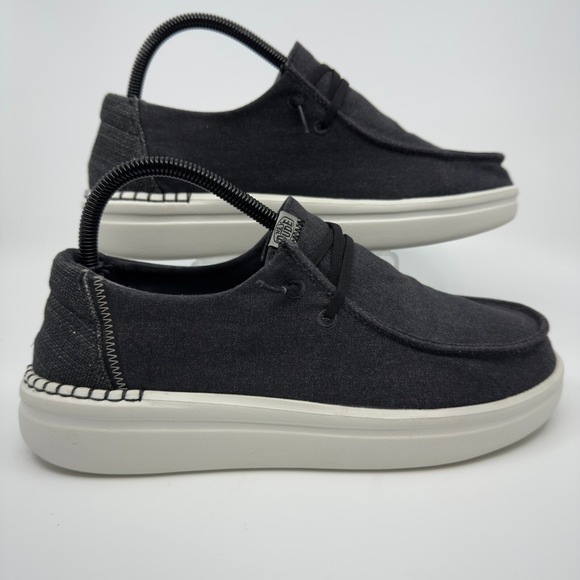 Hey Dude | Shoes | Hey Dude Wendy Rise Womens 8 Black White Platform ...